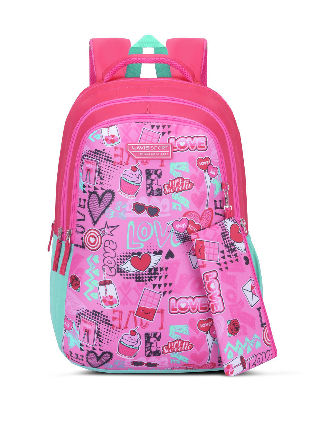 Buy Lavie Sport Valentine Laptop Backpack With Pencil Pouch 36L ...