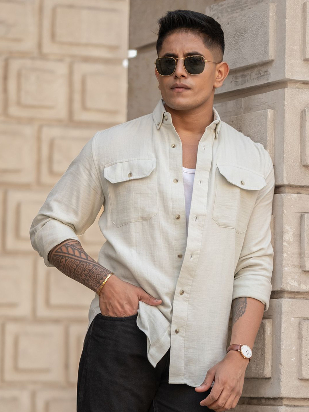 Buy Powerlook Men Opaque Casual Shirt - Shirts for Men 32992637 | Myntra