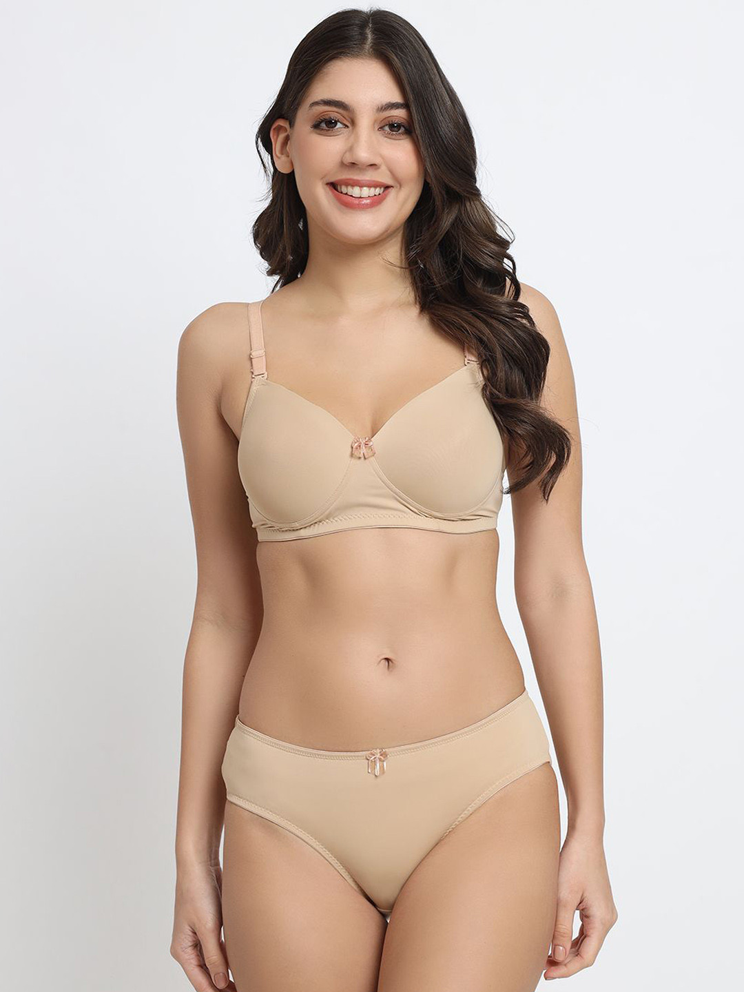 Buy EFFECTINN Lightly Padded Lingerie Set BL_116_Nude - Lingerie Set for Women 32978767 | Myntra