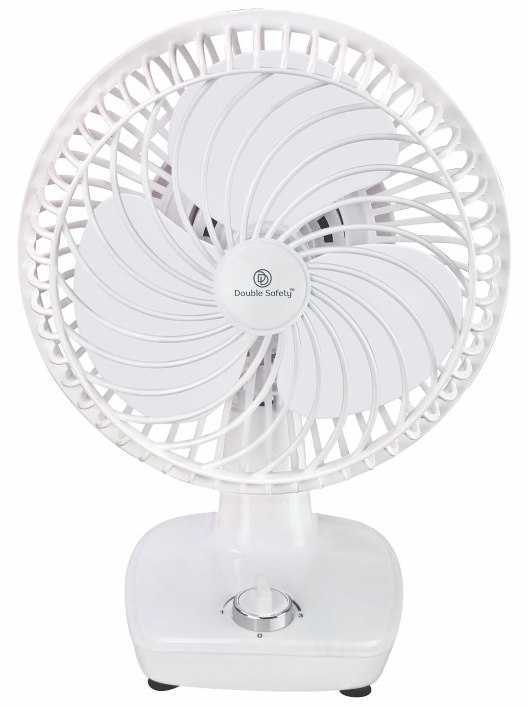 Buy Double Safety White 3 Blades Table Fan - Fans for Unisex 32996011 ...