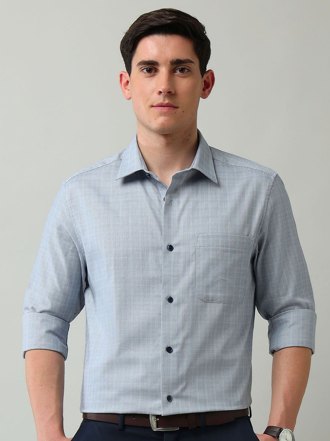 Buy AD By Arvind Men Classic Slim Fit Striped Casual Shirt - Shirts for ...