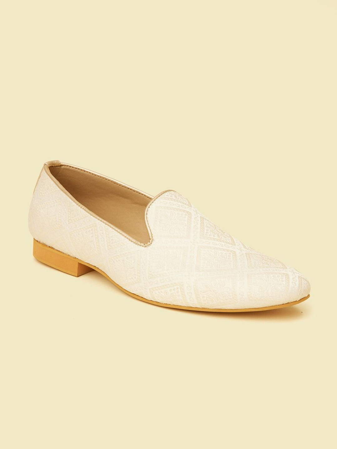 Buy Manyavar Men Embroidered Ethnic Mojaris - Casual Shoes for Men ...