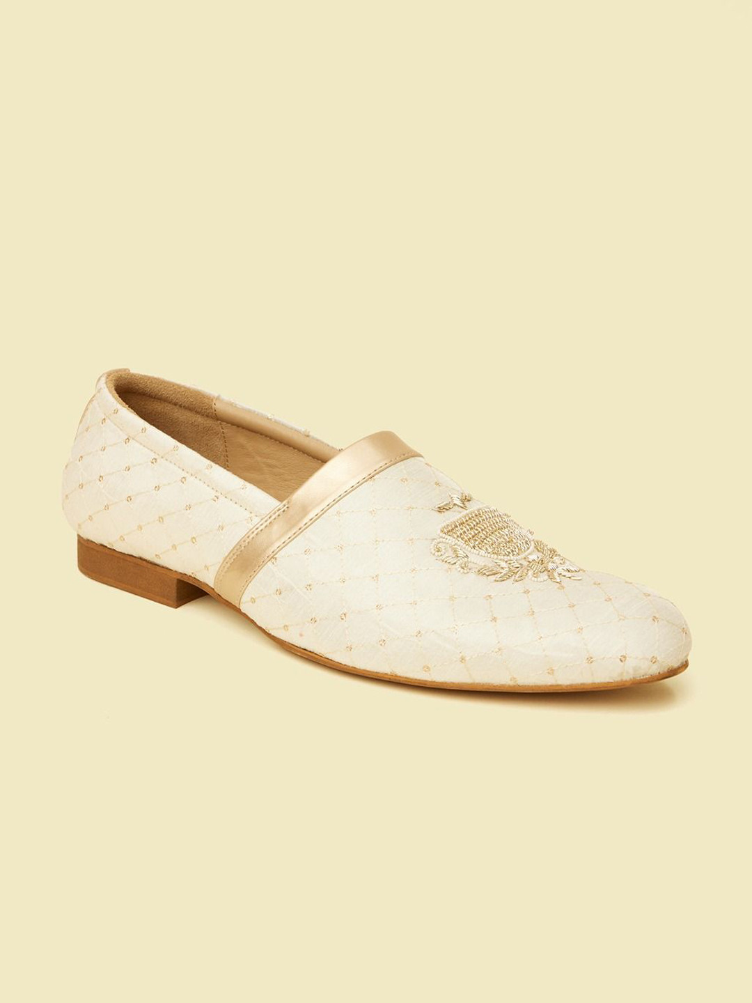 Buy Manyavar Men Woven Design Mojaris - Casual Shoes for Men 32611040 ...