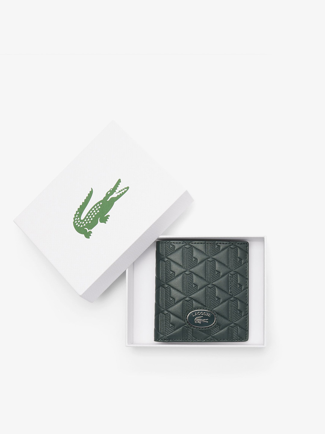 Buy Lacoste Men Nomogramme Leather Two Fold Wallet - Wallets for Men ...