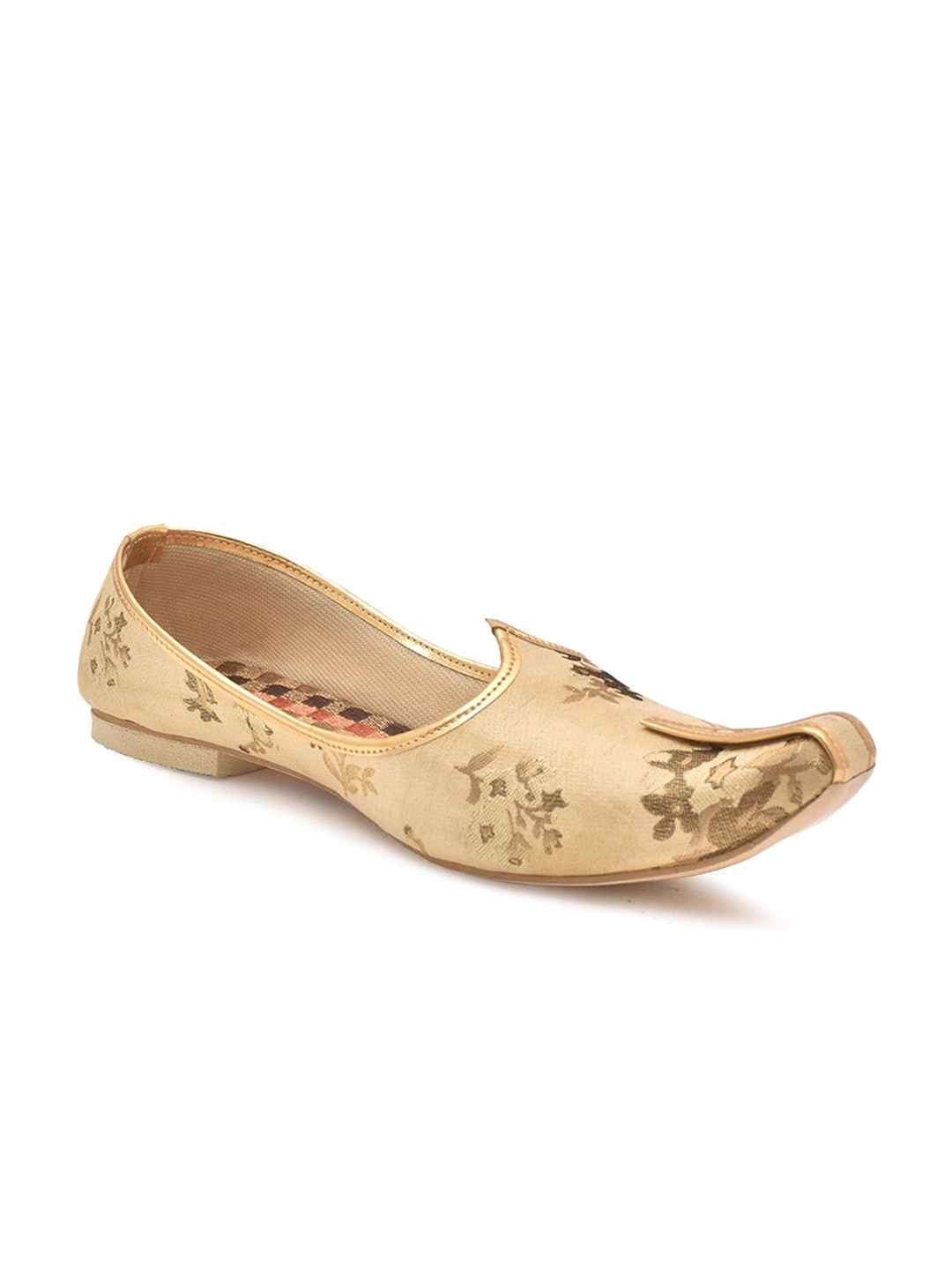Buy Manyavar Men Floral Ethnic Juti Mojaris - Casual Shoes for Men ...