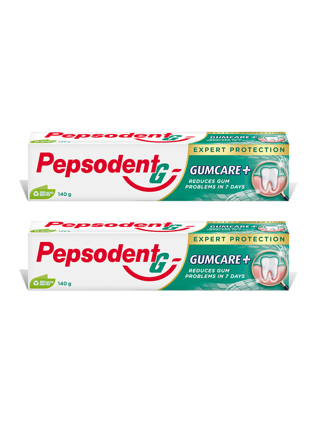 Buy Pepsodent Set Of 2 Gumcare + Expert Protection Toothpaste 140g Each ...