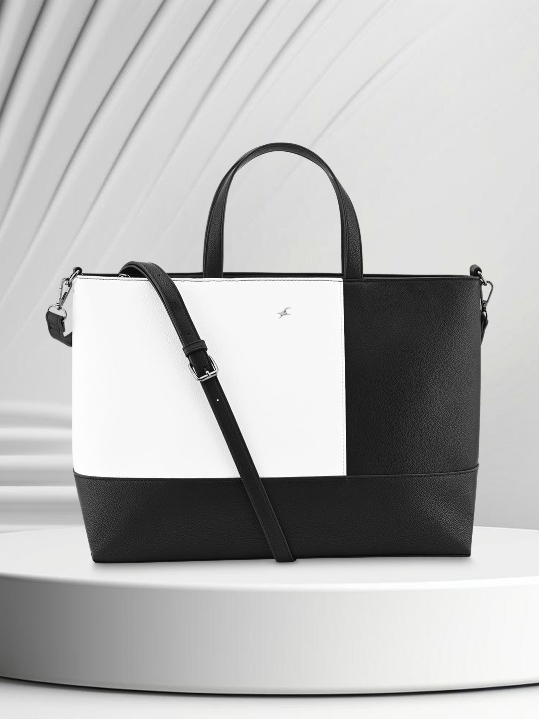 Buy Fastrack Women Colourblocked PU Laptop Bag - Laptop Bag for Women ...