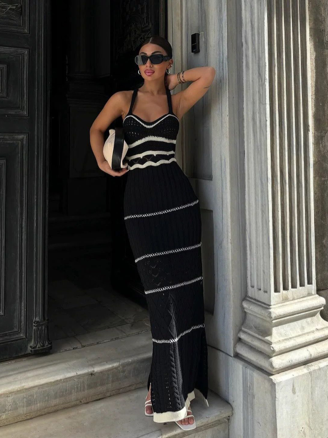 Buy Alamode By Akanksha Women Rhodes Luxe Knit Dress - Dresses for ...