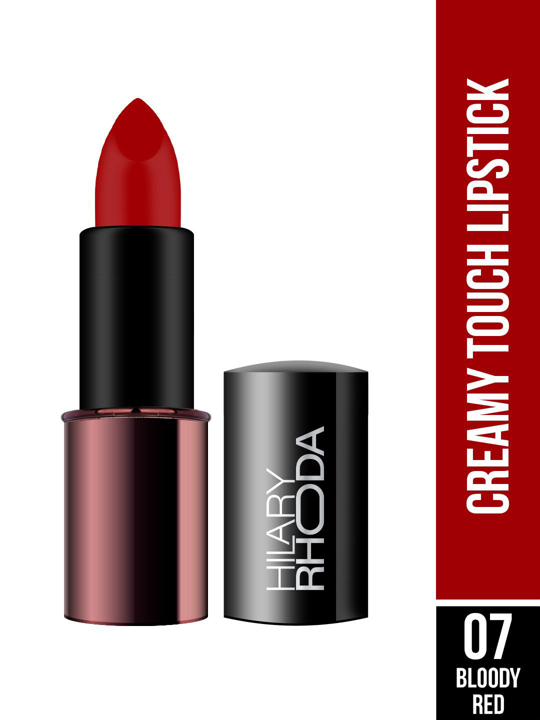 Buy Hilary Rhoda Long Lasting Creamy Touch Lipstick 4 G Bloody Red 07 ...