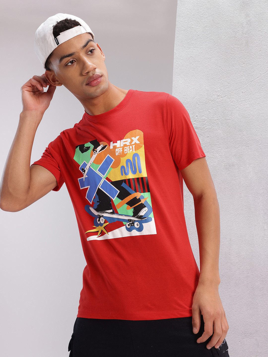 Buy HRX By Hrithik Roshan Graphic Printed T Shirt - Tshirts for Men ...