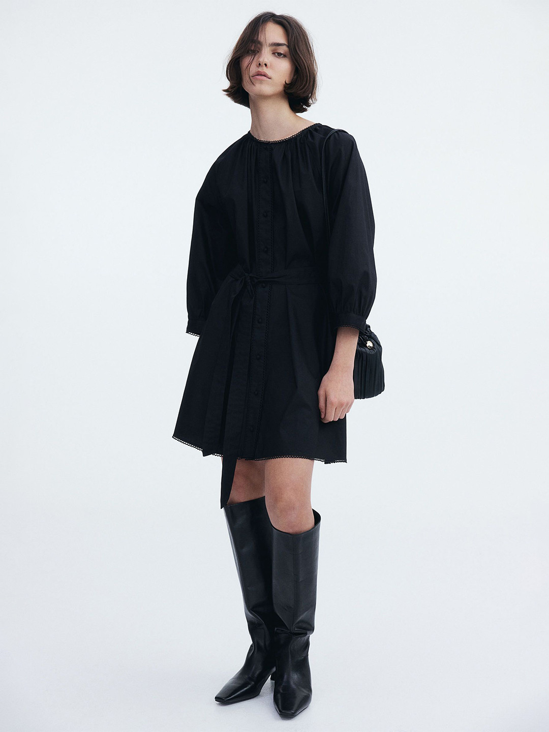 Buy H&M Picot Trimmed Dress - Dresses for Women 32676037 | Myntra