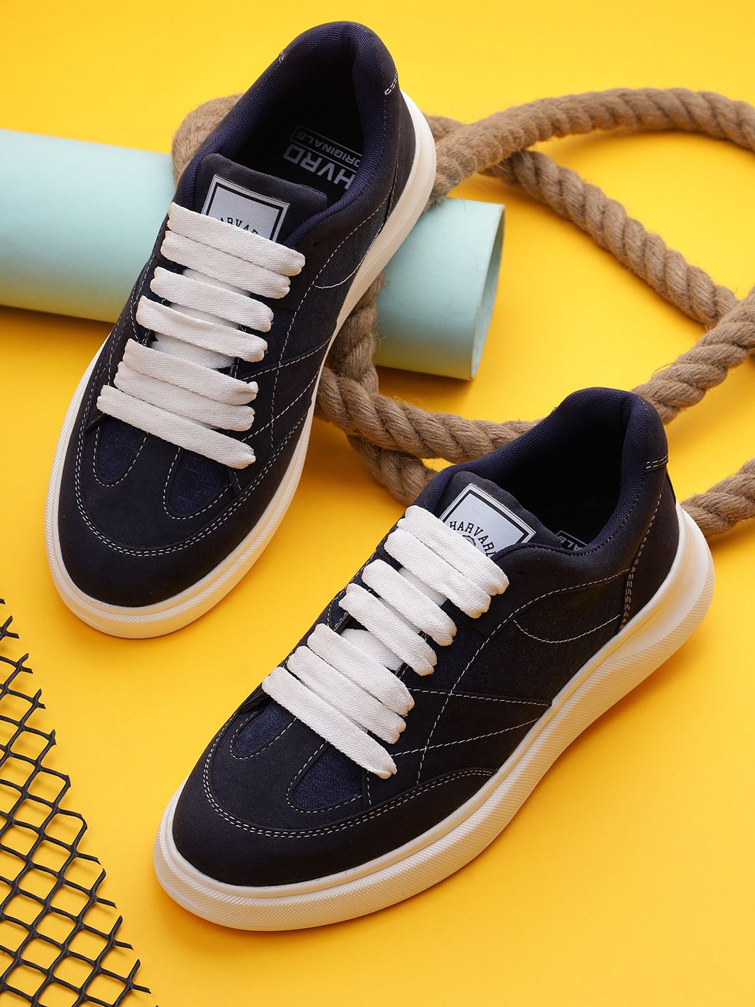 Buy Harvard Men Textured Lace Ups Lightweight Sneakers - Casual Shoes ...