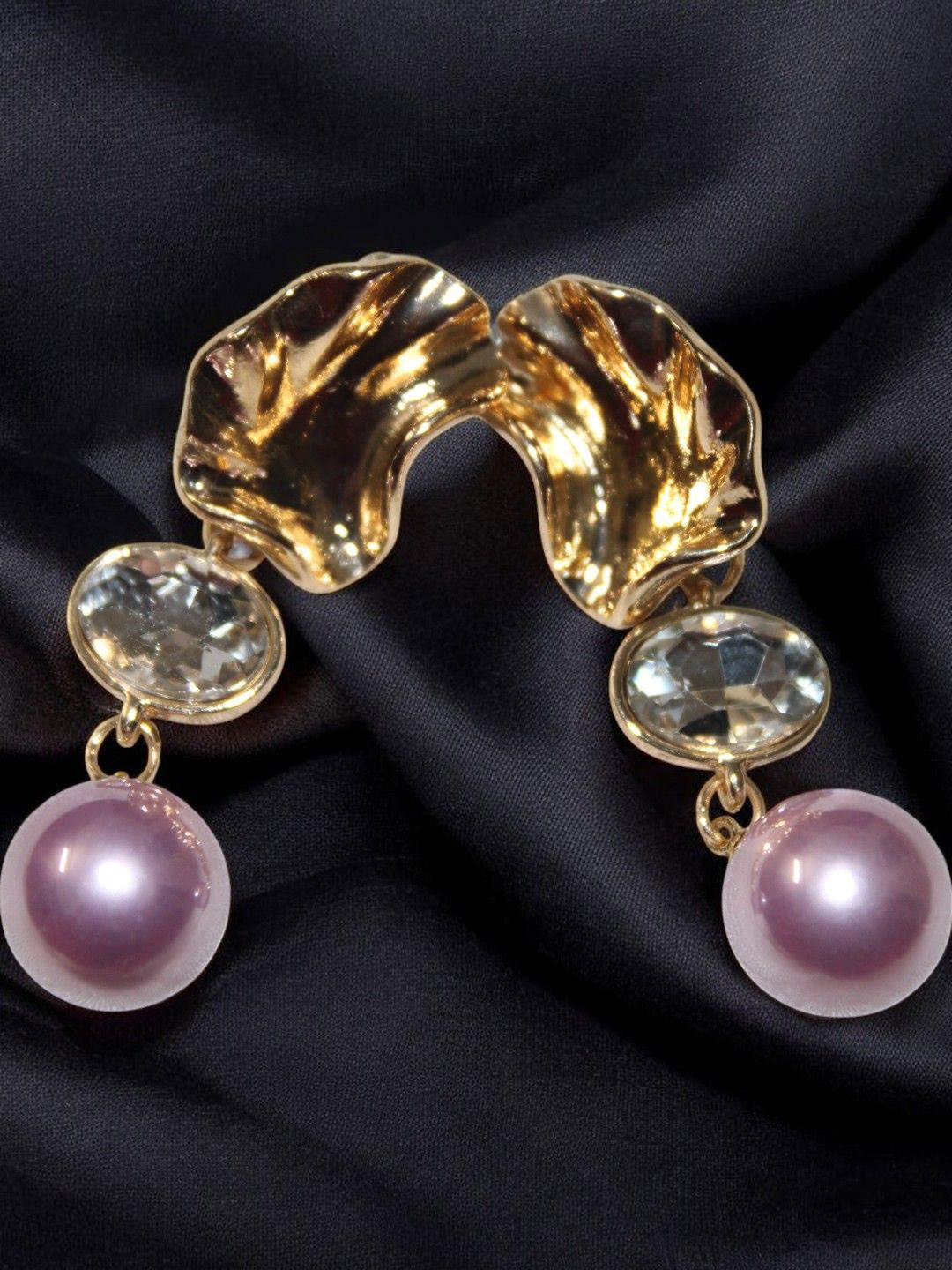 Buy Jolly Faces Artificial Stones Studded And Beaded Contemporary Drop ...