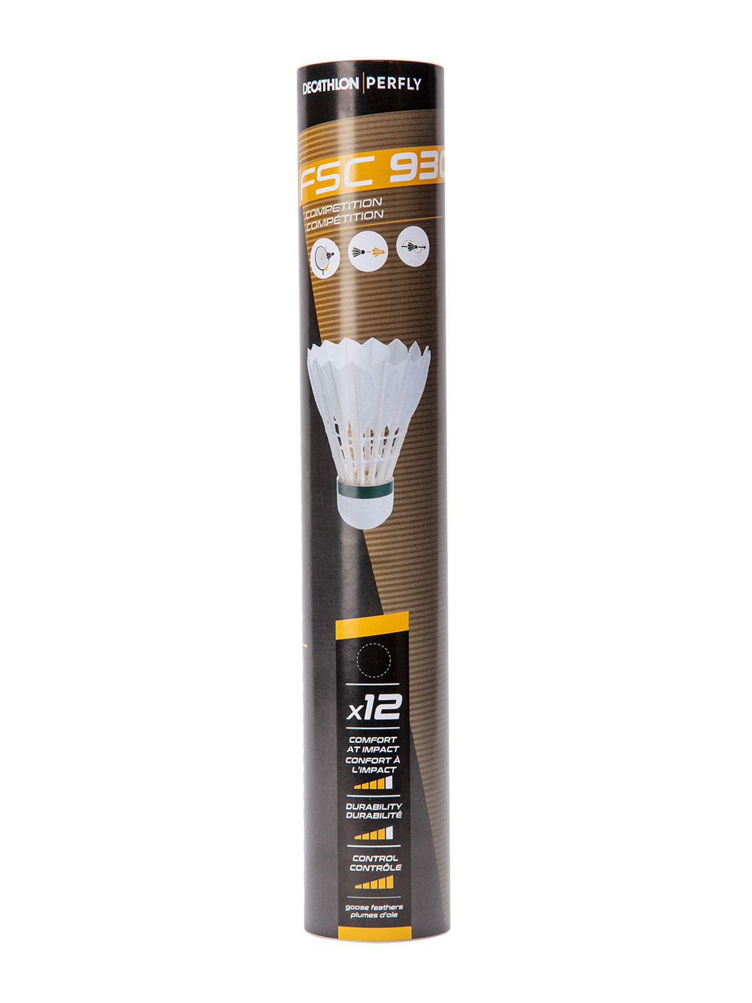 Buy PERFLY By Decathlon FSC 930 Feather Shuttlecock - Badminton ...