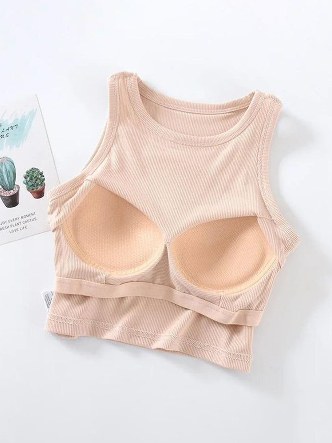 Buy HIGH BUY Women Round Neck Tank Crop Top - Tops for Women 32282000 ...