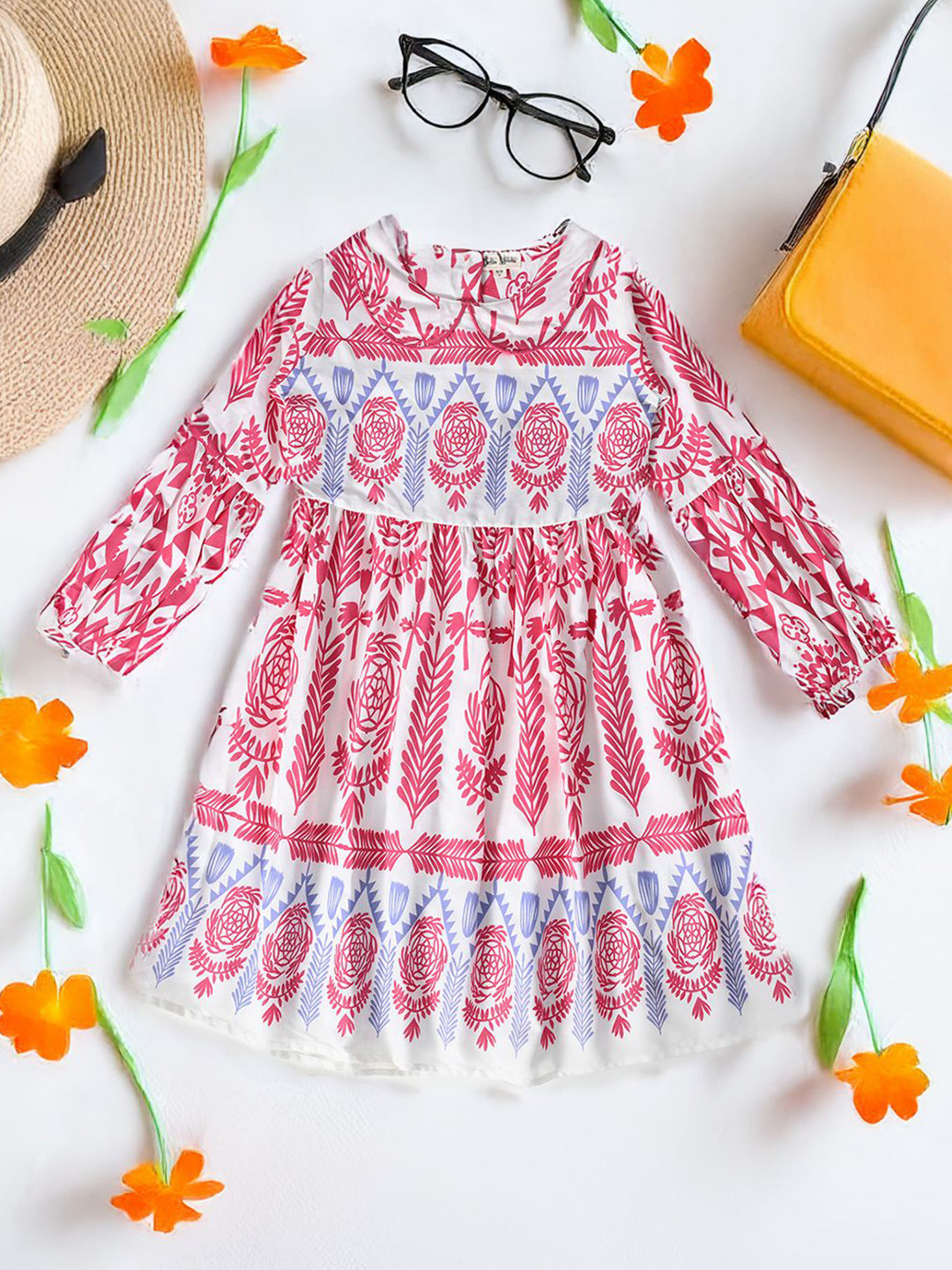 Buy Bella Moda Floral Print Fit & Flare Dress - Dresses for Girls ...