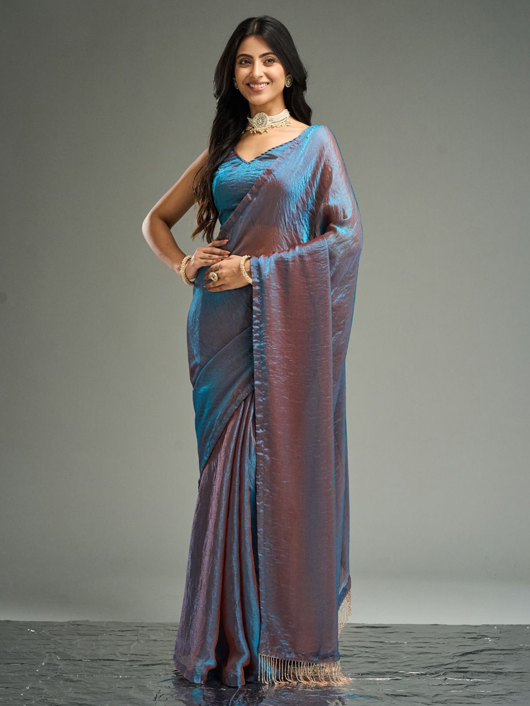 Buy Mitera Solid Pattern Saree - Sarees for Women 32287440 | Myntra