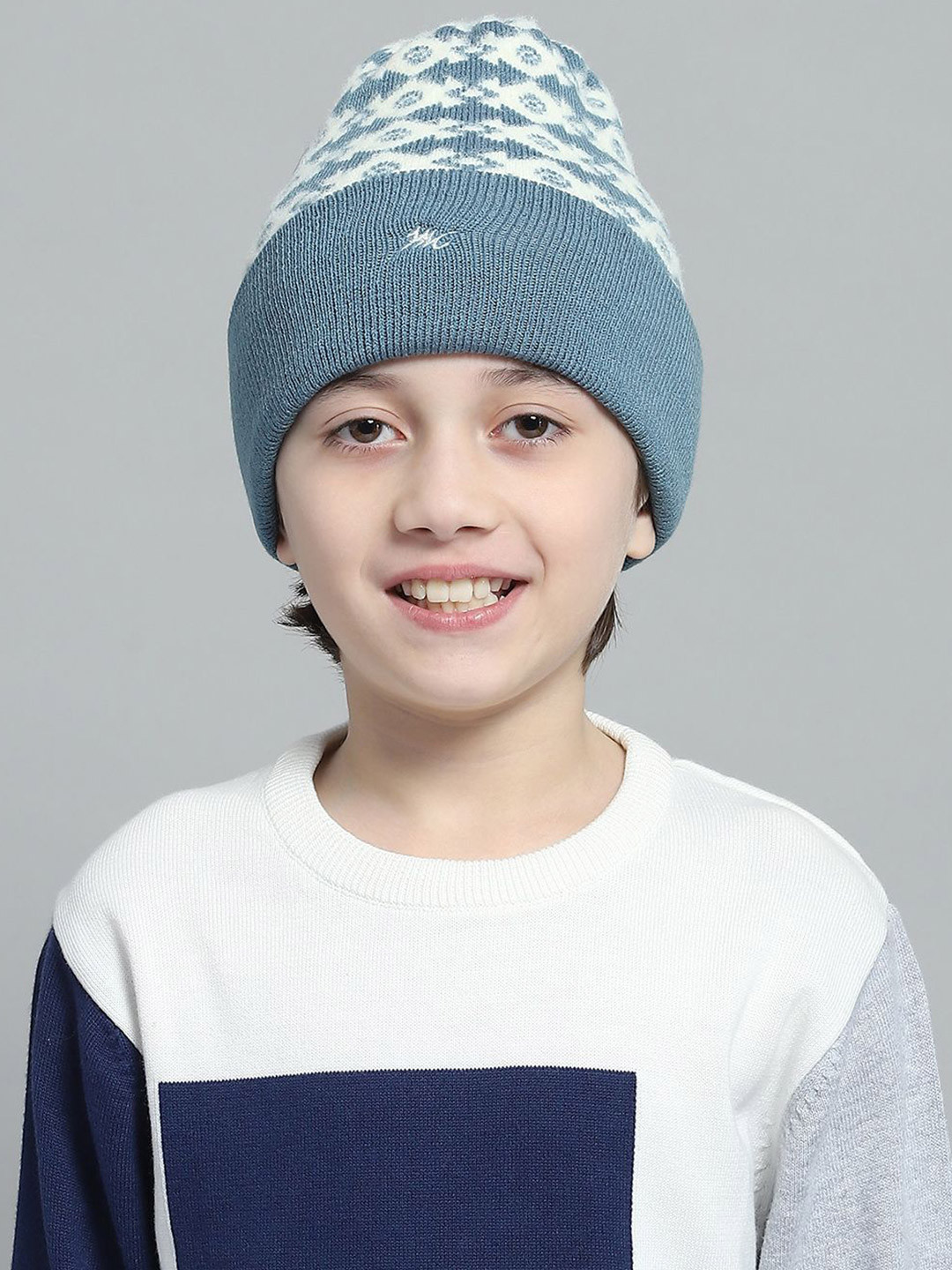 Buy Monte Carlo Boys Self Design Woollen Beanie - Caps for Boys ...