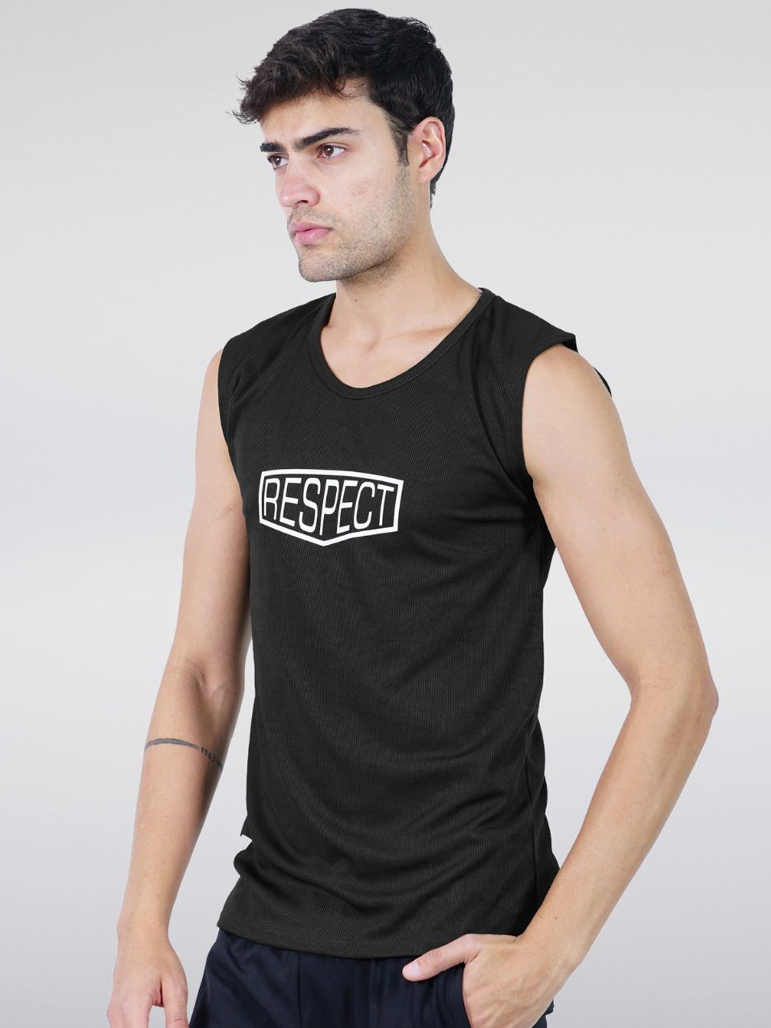 Buy Body Mechanics Men Printed Relaxed Fit Innerwear Gym Vest ...