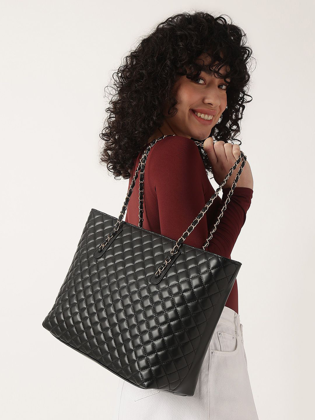 Buy Fastrack Women Checked PU Laptop Bag - Laptop Bag for Women ...