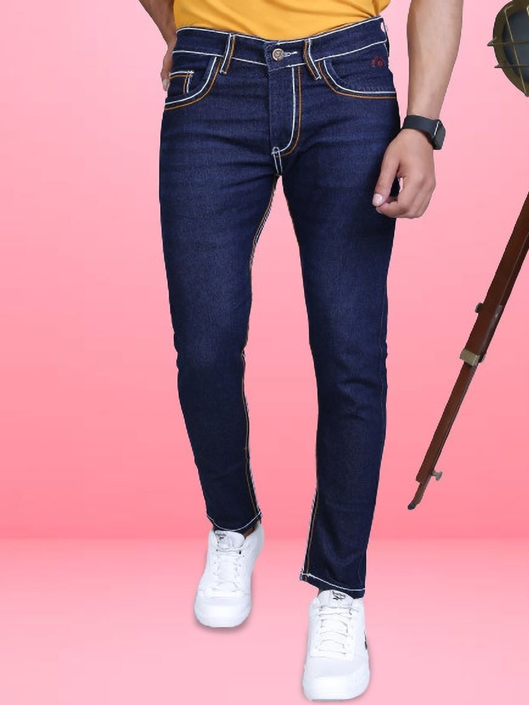Buy Podge Men Cotton Slim Fit Mid Rise Jeans - Jeans for Men 32360247 ...
