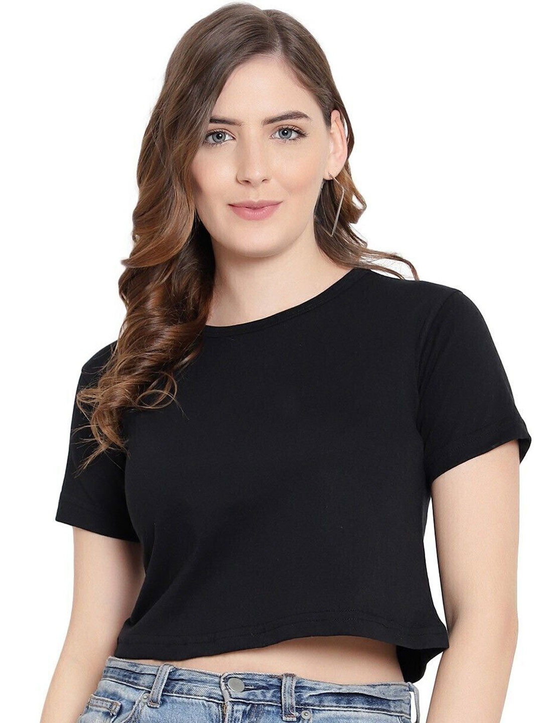Buy DEEPMAYRA COLLECTION Women Cotton High Low Crop Top - Tops for ...