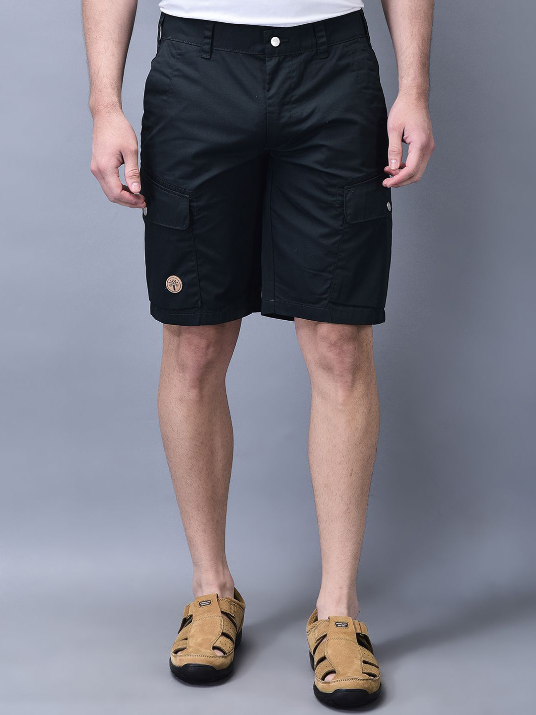 Buy Woodland Men Regular Fit Mid Rise Cargo Shorts - Shorts for Men ...