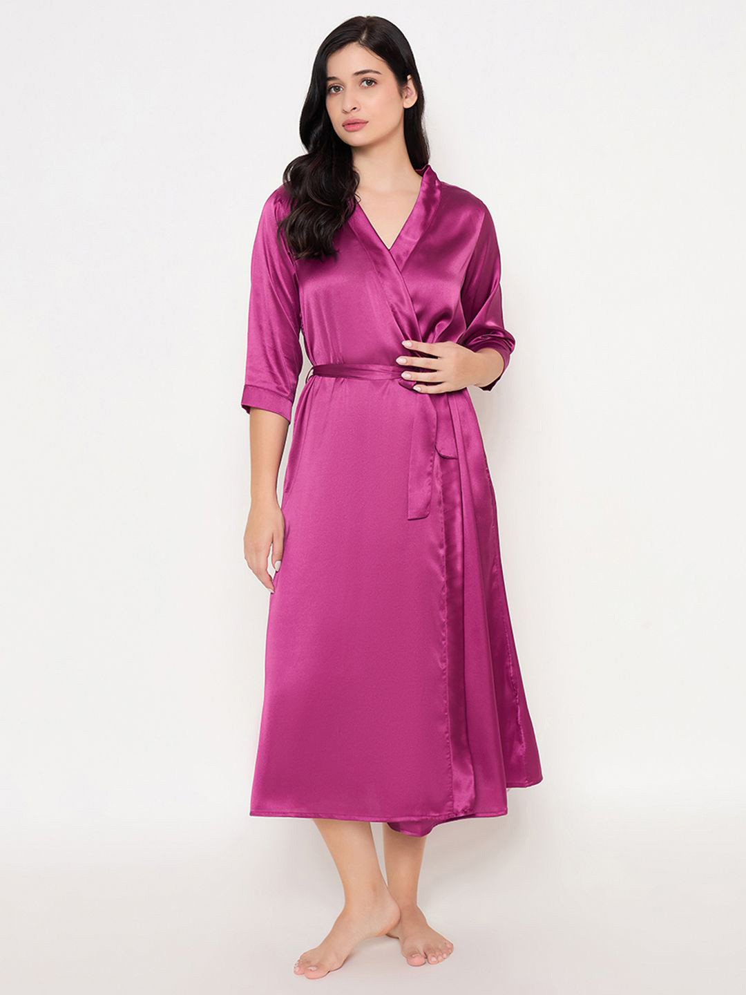 Buy Clovia Women Calf Length Robe - Robe for Women 32382890 | Myntra