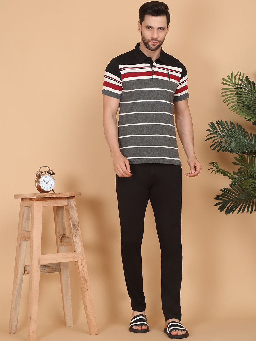 Buy Sweet Dreams Men Striped Night Suit - Night Suits for Men 32397572 ...