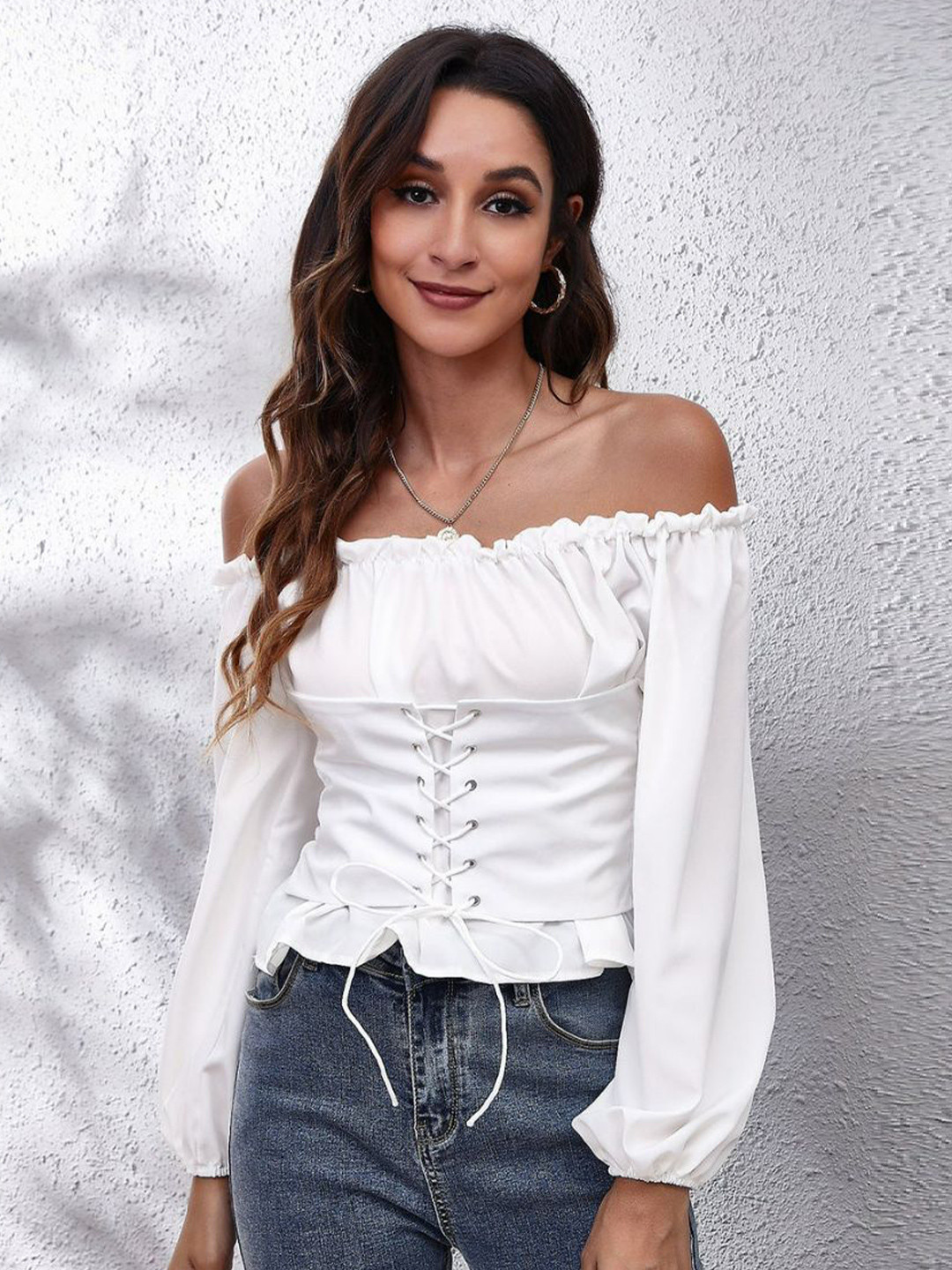 Buy Oh Rare Off Shoulder Bardot Top - Tops for Women 32393666 | Myntra
