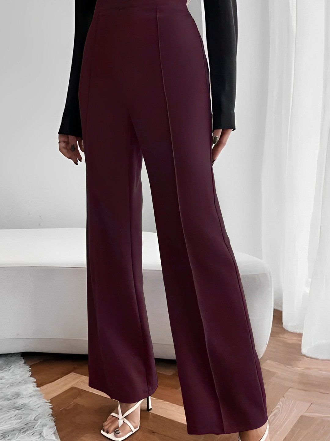 Buy Kintu Parantu Women Regular Fit Trousers - Trousers for Women ...
