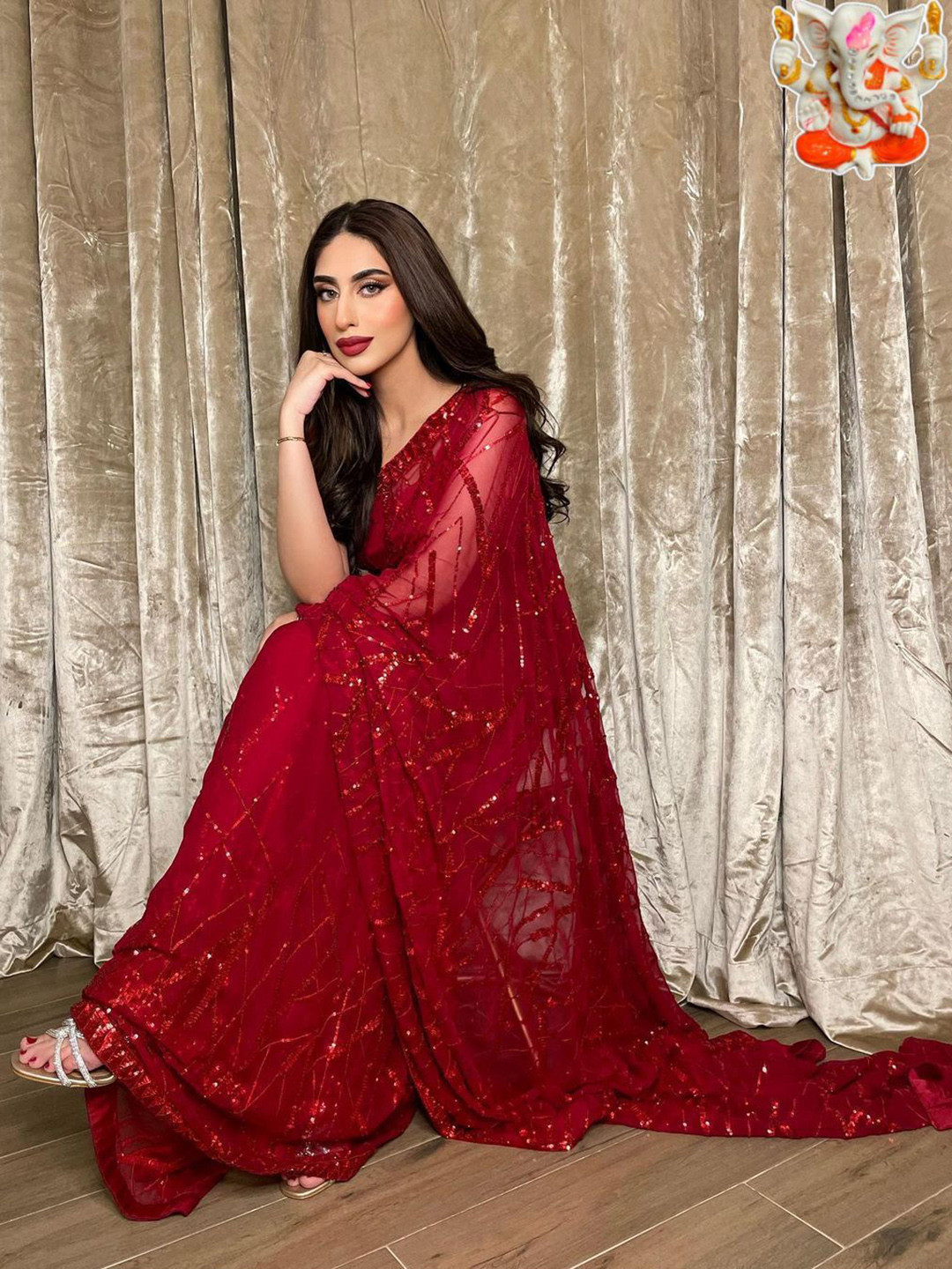 Buy PAYAL CREATION Pure Georgette Saree - Sarees for Women 32403182 ...