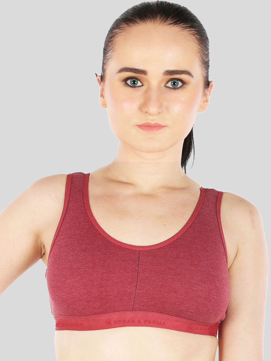 Buy ULLAS Cotton Full Coverage Non Padded Workout Bra - Bra for Women ...