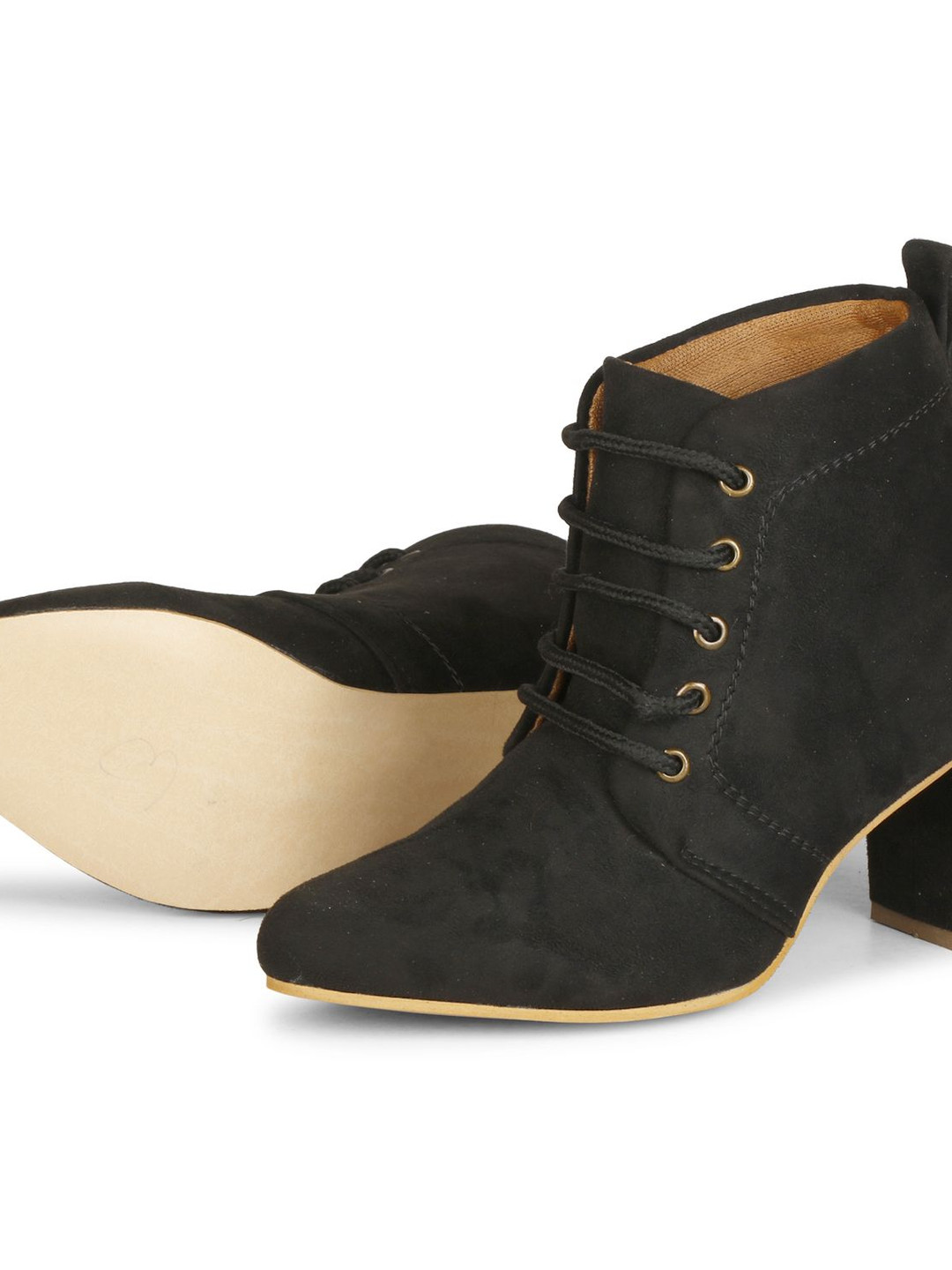 Buy Commander Shoes Women Suede Block Sandals - Heels for Women ...