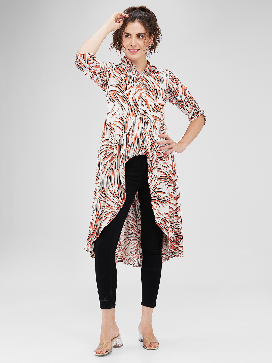 Buy Iti Animal Print Fit & Flare Midi Dress - Dresses for Women ...