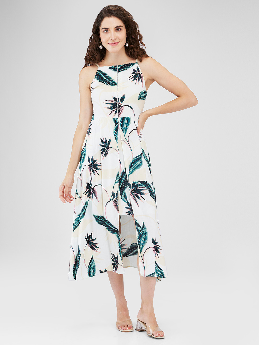 Buy Iti Floral Print A Line Midi Dress - Dresses for Women 32429208 ...