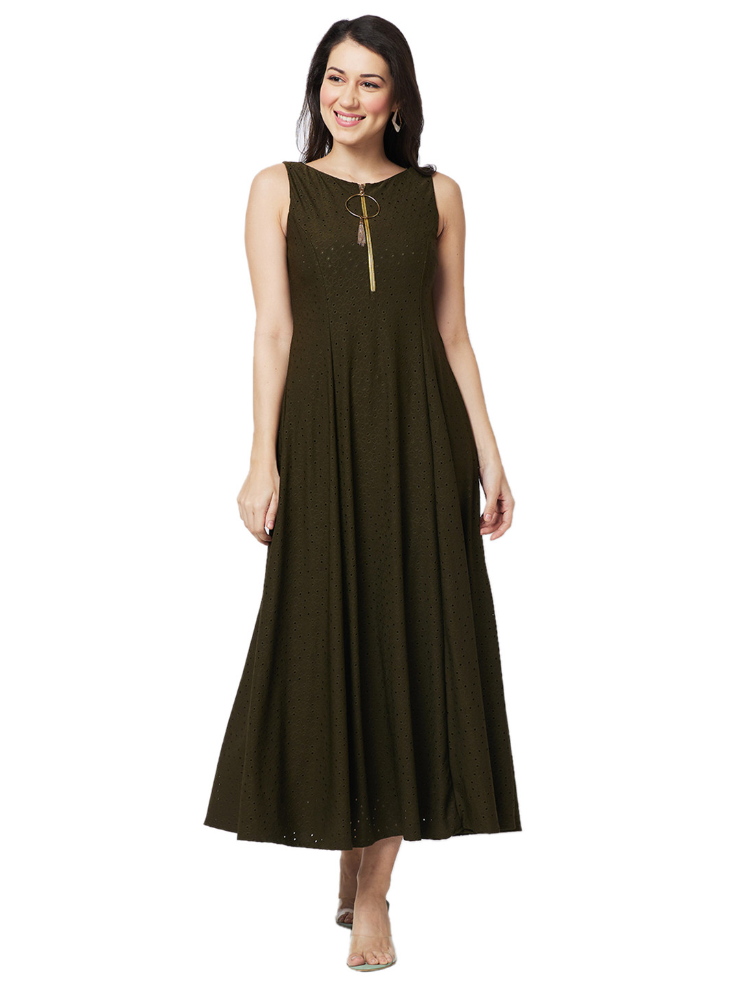 Buy Iti Jacquard Maxi Dress - Dresses for Women 32429146 | Myntra