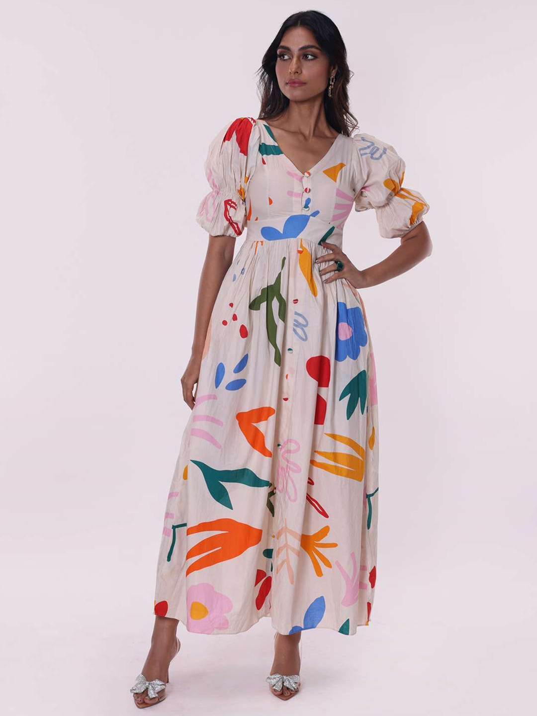 Buy POPPI Women Flora Printed Maxi Dress - Dresses for Women 32435837 ...