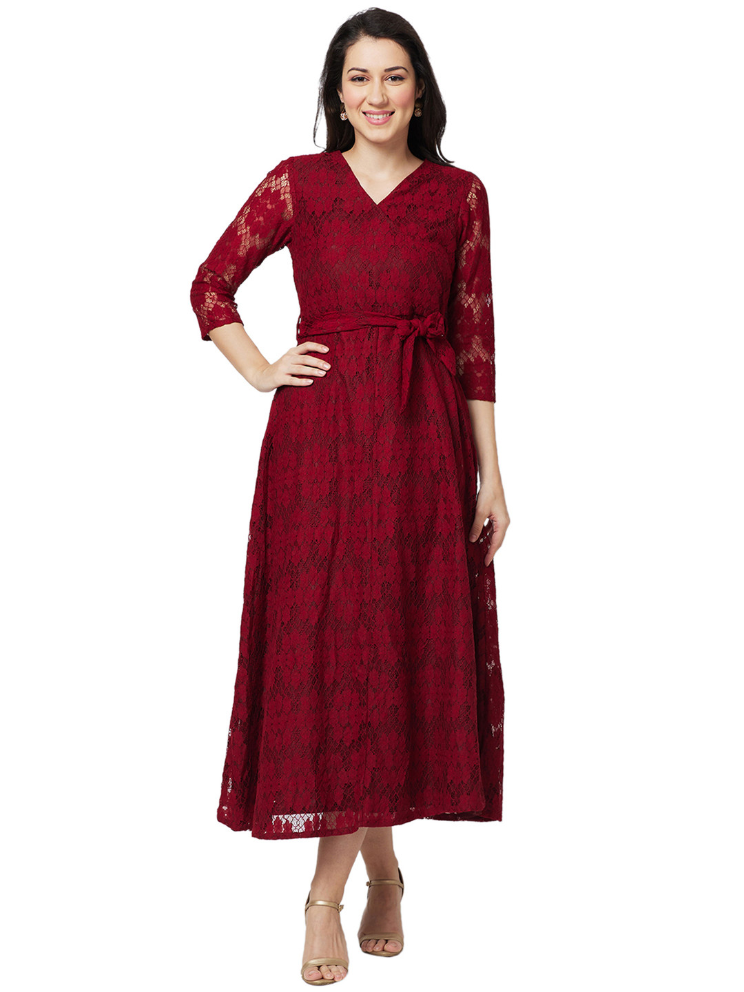 Buy Iti Lace Maxi Dress - Dresses for Women 32429180 | Myntra