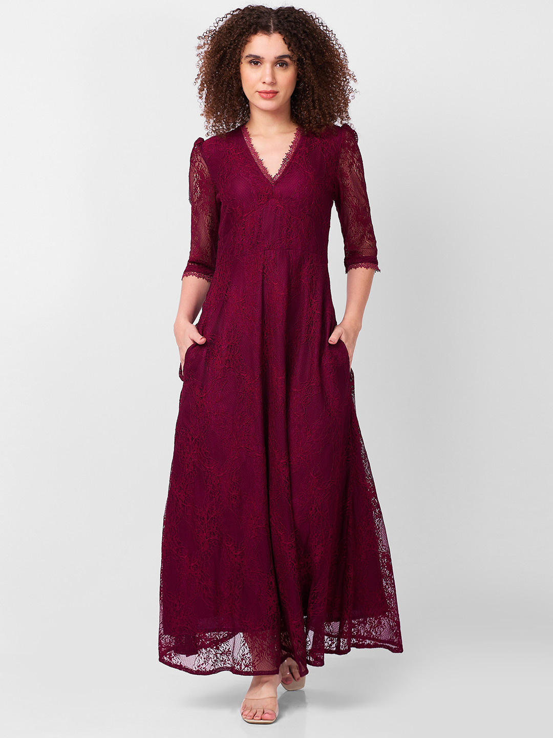 Buy Iti Lace Maxi Dress - Dresses for Women 32429185 | Myntra