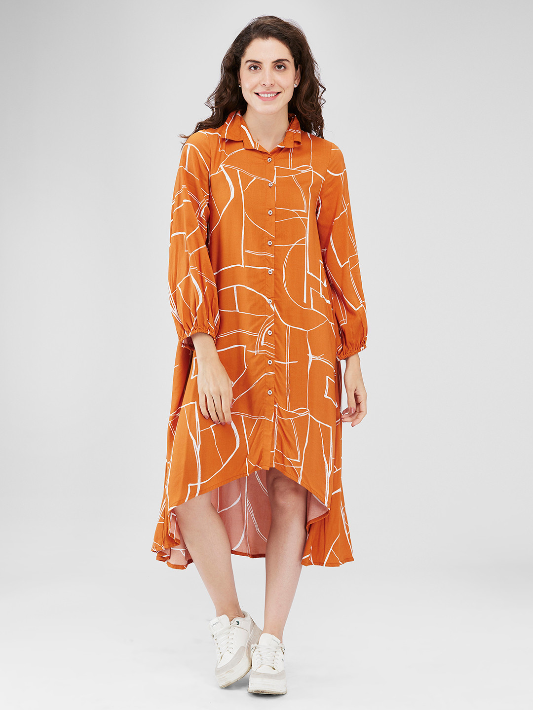 Buy Iti Print A Line Midi Dress - Dresses for Women 32429170 | Myntra