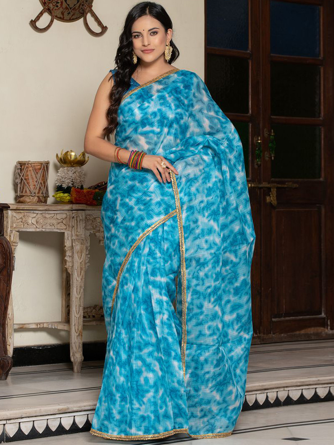Buy Indi INSIDE Beads And Stones Kota Saree - Sarees for Women 32441828 ...