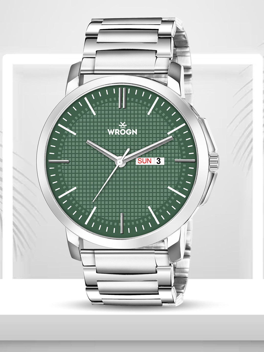 Buy WROGN Men Bracelet Style Straps Analogue Watch WR 6607 Green ...