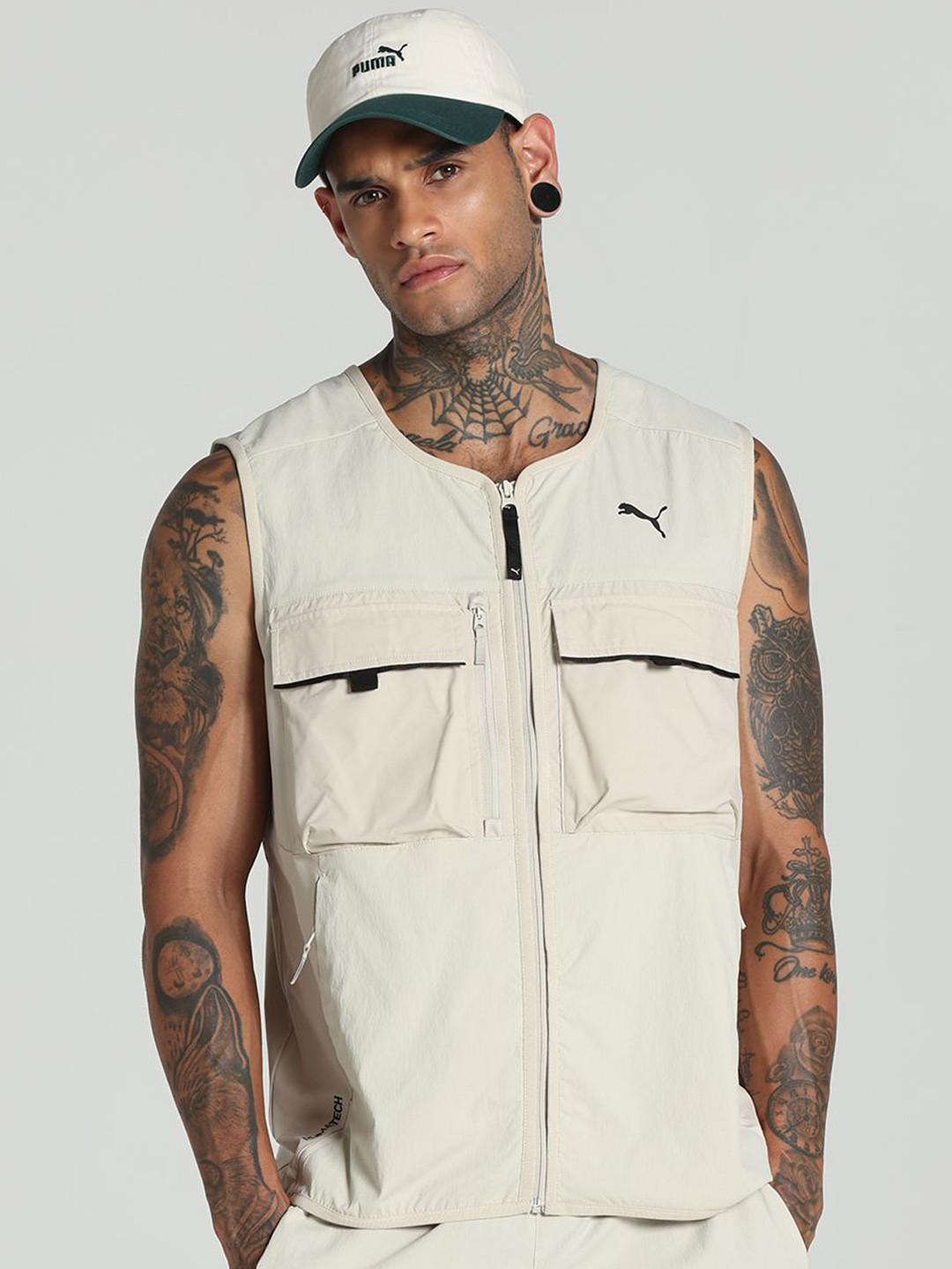 Buy Puma Pumatech Cargo Vest - Jackets for Men 32441962 | Myntra