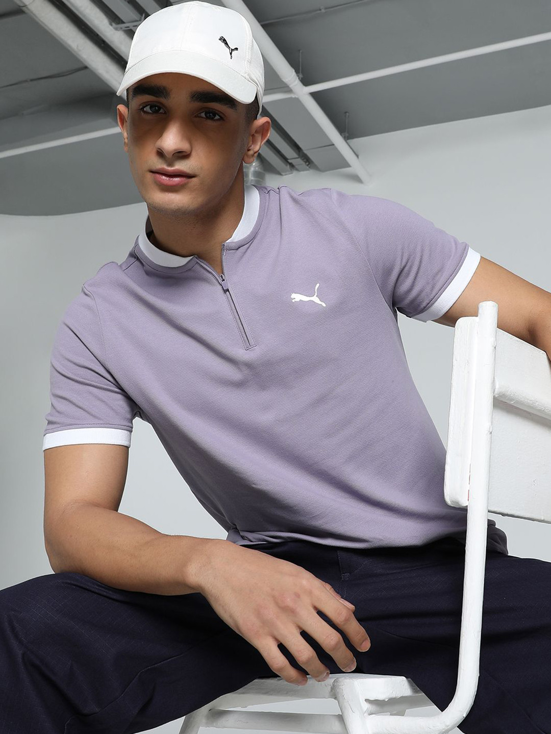 Buy Puma Baseball Collar Men's Slim Fit Polo - Tshirts for Men 32445077 ...