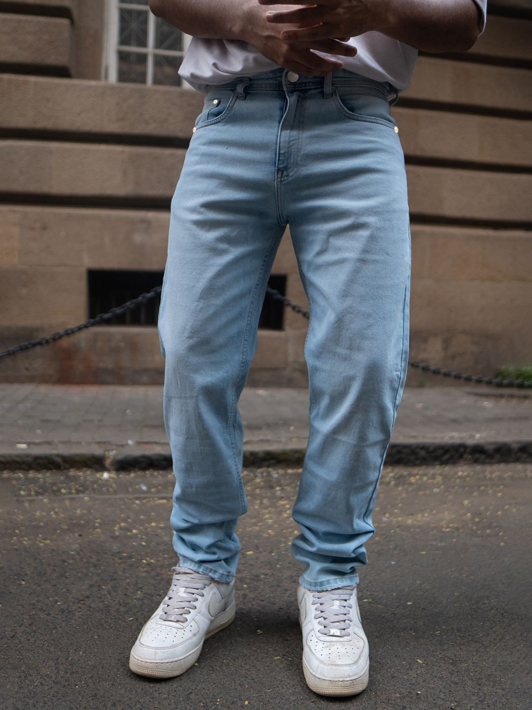 Buy Powerlook Men Ice Blue Regular Fit Denim Jeans - Jeans for Men ...