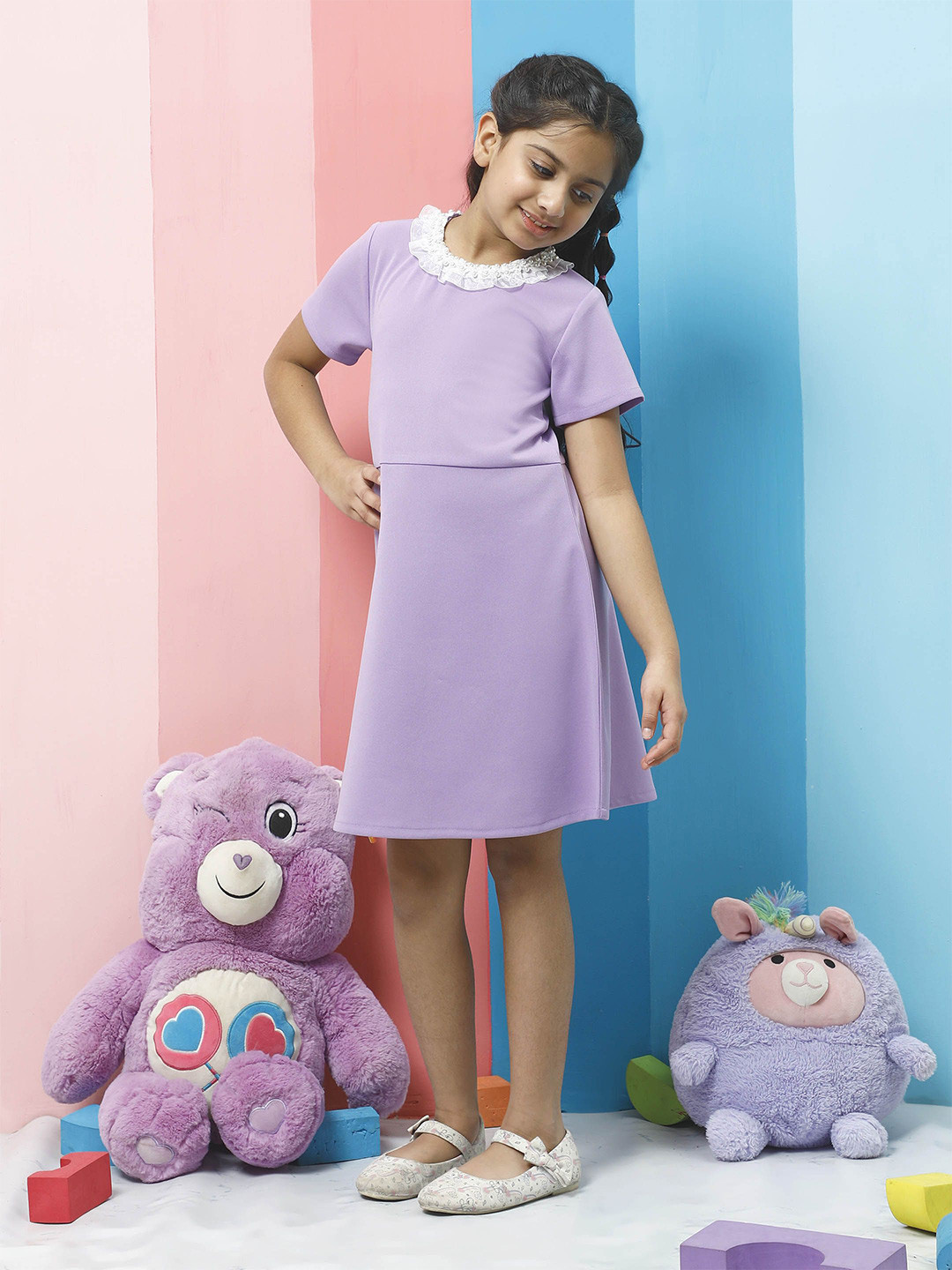 Buy Athena Girl A Line Lace Dress - Dresses for Girls 32458440 | Myntra