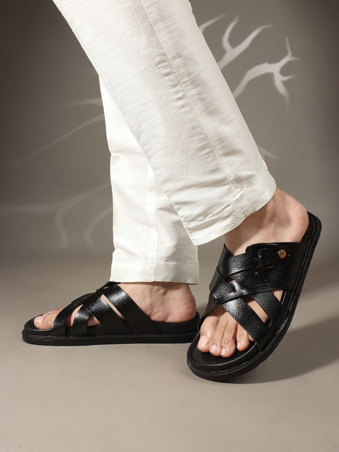 Buy Carlton London Men Open Toe Comfort Sandals - Sandals for Men ...