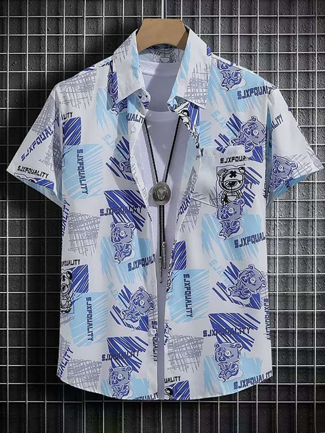 Buy StyleCast X Revolte Men Regular Fit Abstract Printed Casual Shirt ...