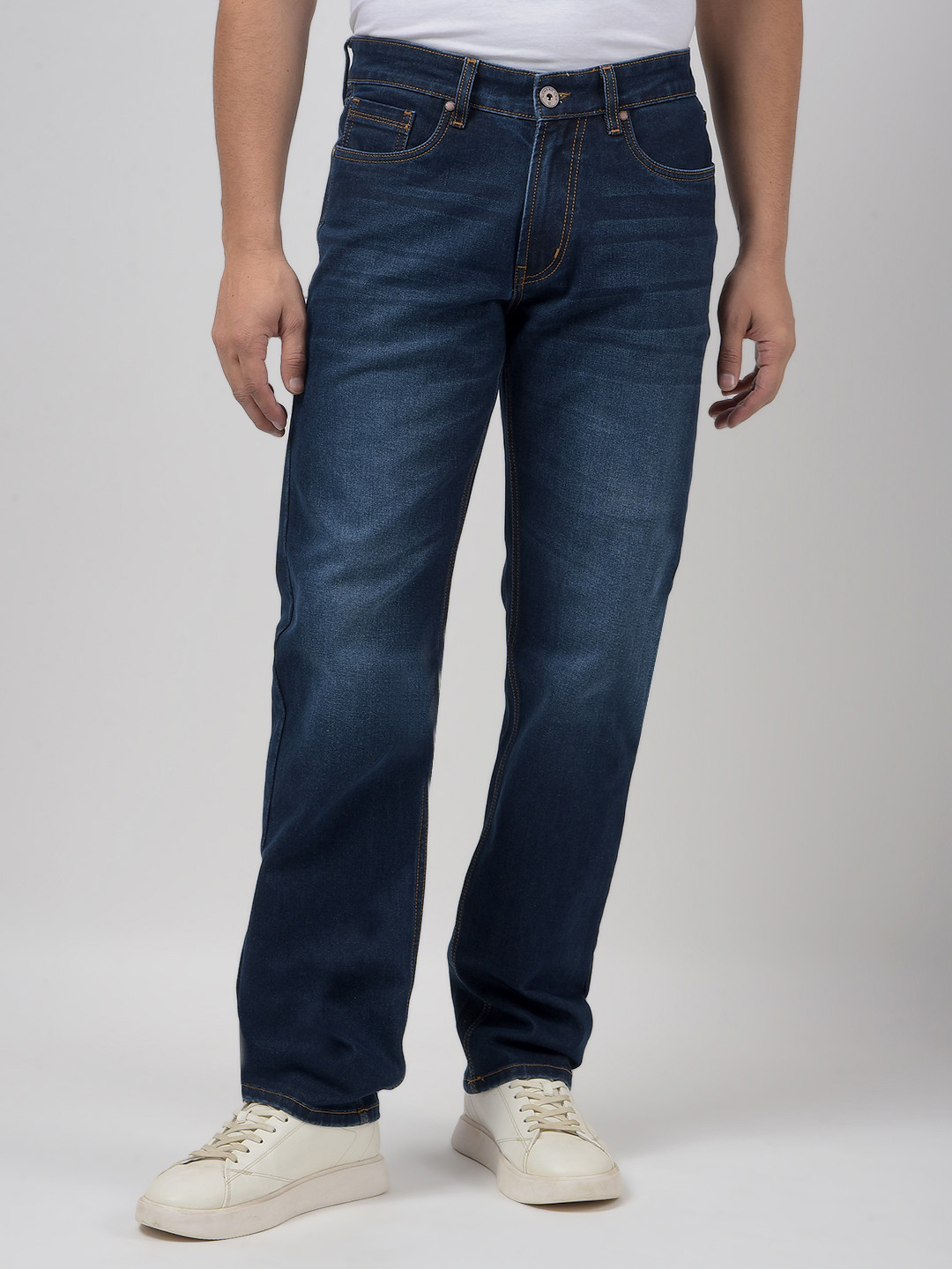 Buy Numero Uno Men Regular Fit Mid Rise Light Fade Stretchable Jeans ...